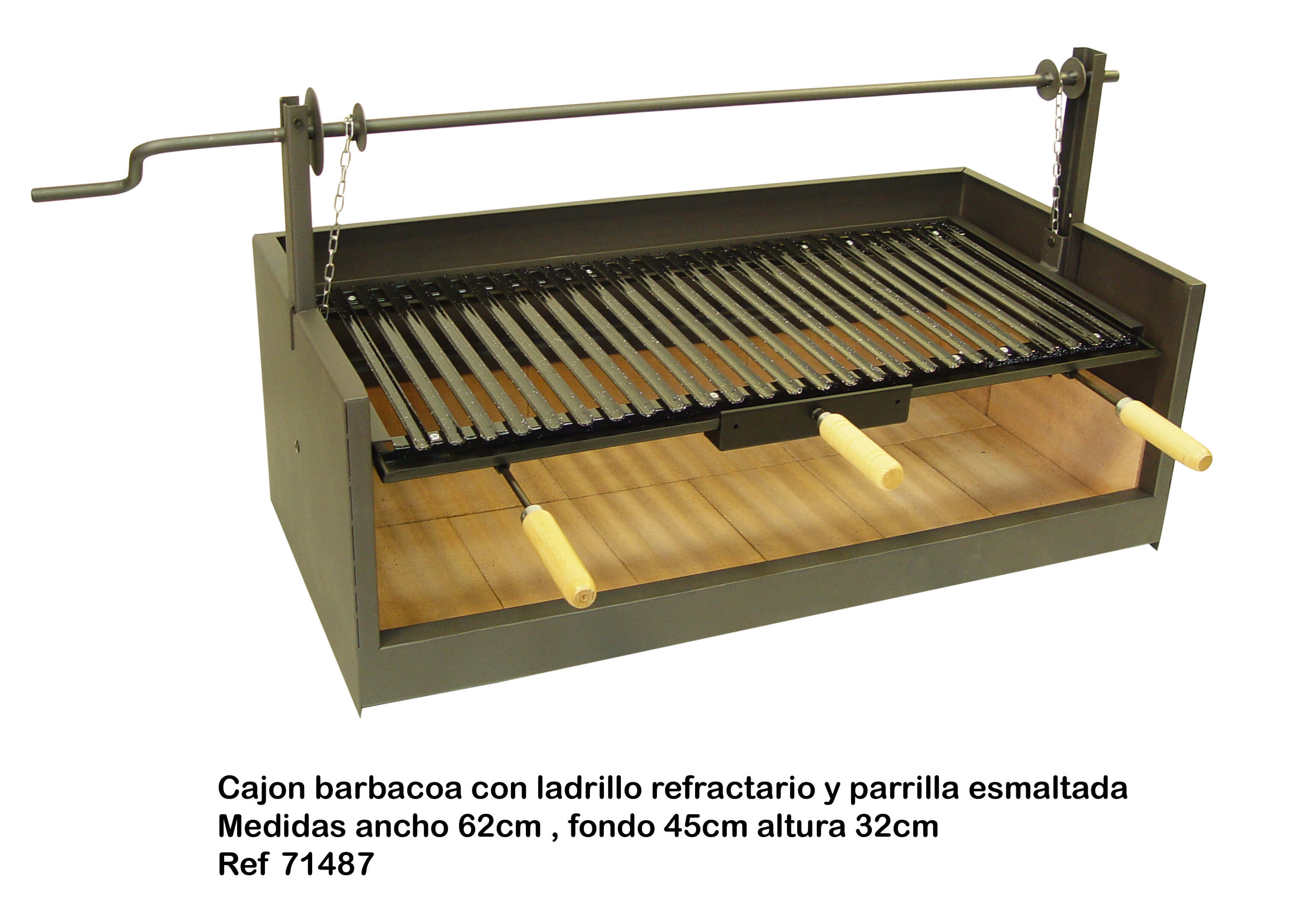 Barbacoa argentina REF AR006 doble bancada | Barbacoas Mengual