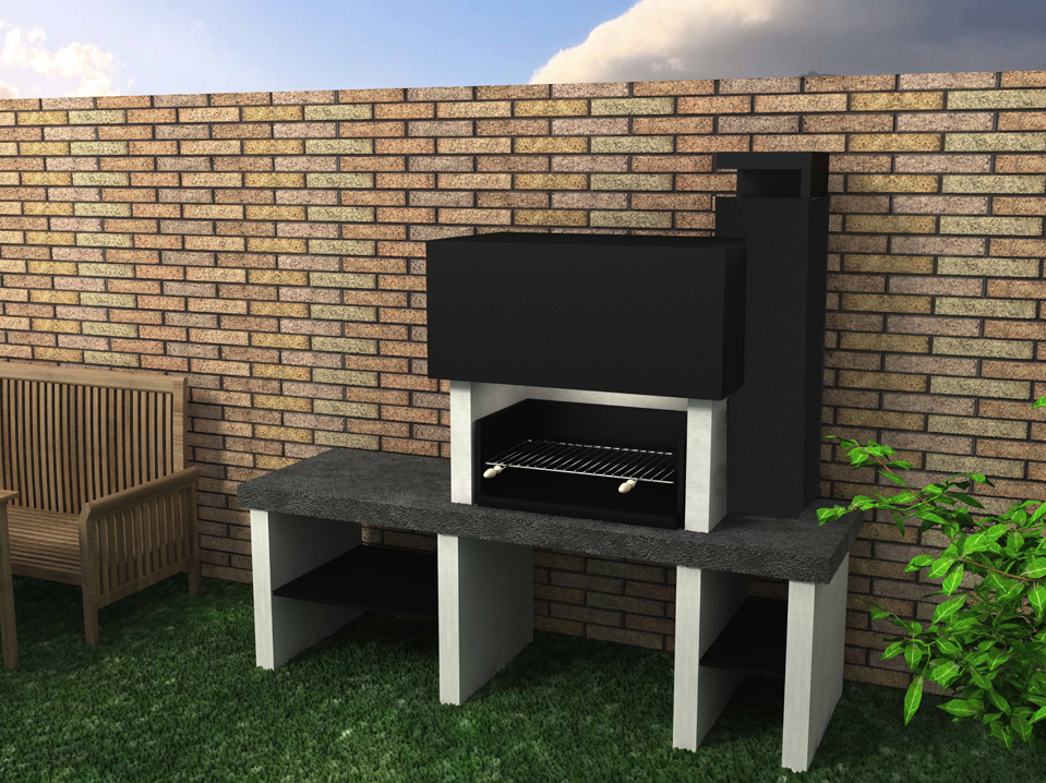 Barbacoa de obra DISEÑO 3A - Exclusiva y Elegante