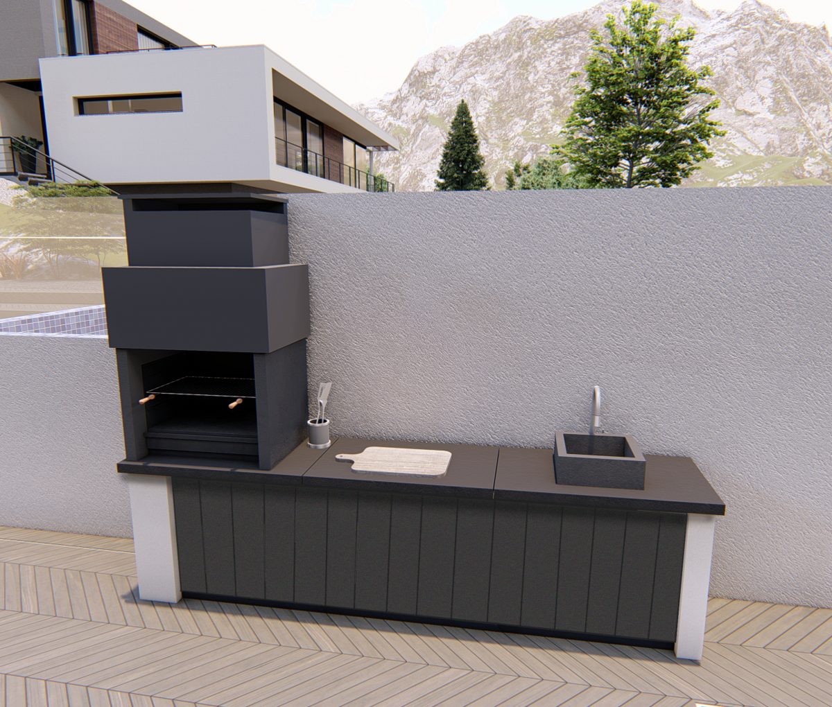 Barbacoas con puertas | Añade un armario a tu barbacoa de obra