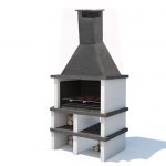 Barbacoa con paellero Gandía 03 Chimenea de obra - Barbacoas Mengual